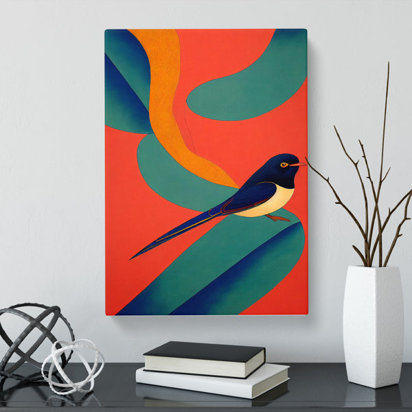 Marlow Home Co. Parimal Swallow Bird Abstract Vol.5 - Wrapped Canvas ...