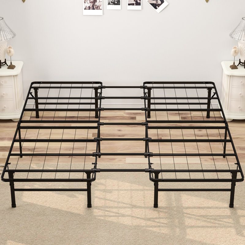 Ebern Designs Roselynne 14'' Adjustable Bed Frame Folding Bed Frame ...