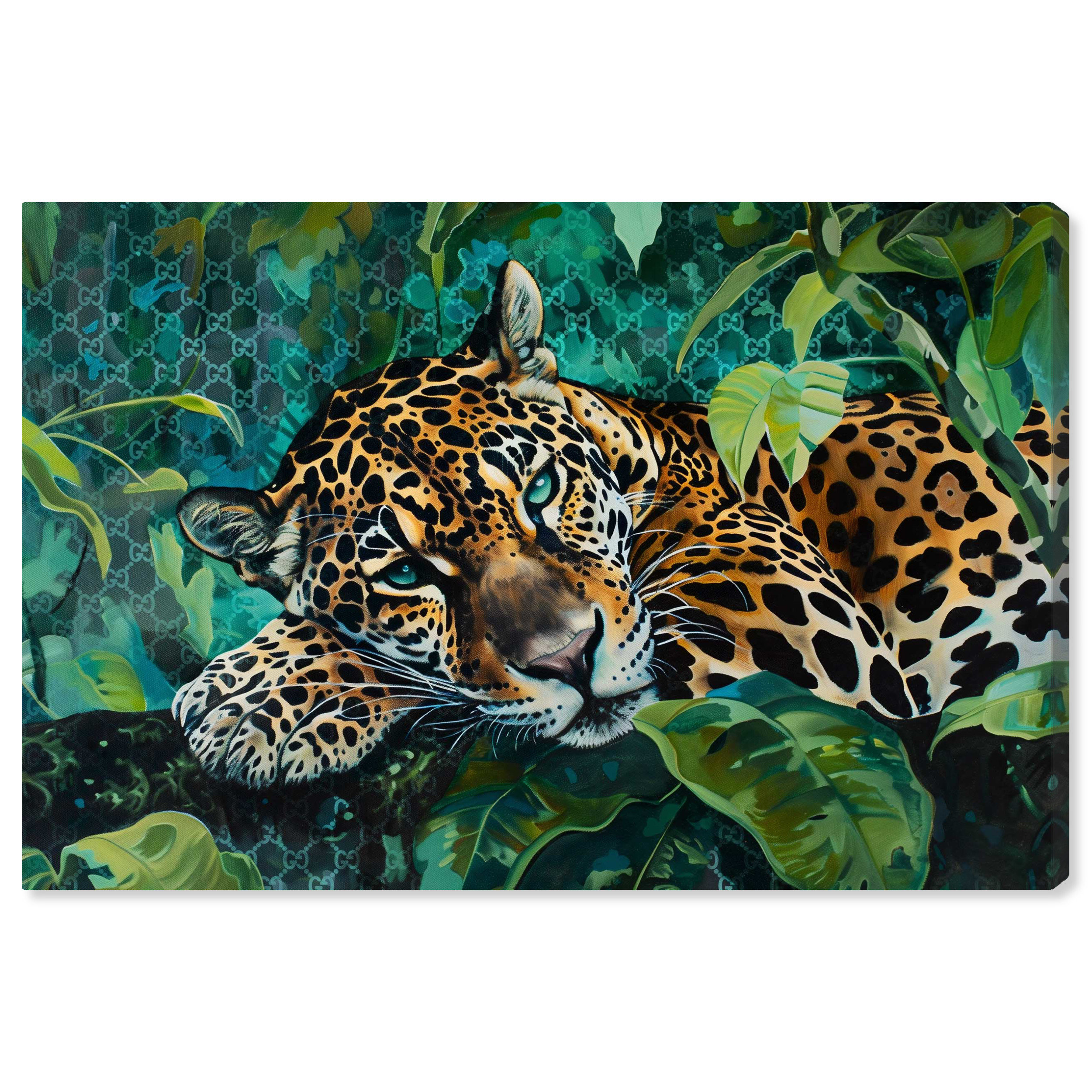 Art Remedy Jaguar Nap Tropical Jungle Animals Wall Art by Art Remedy ...