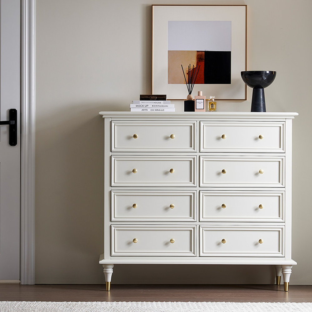 Canora Grey American Style Light Luxury White Accent Chest - Wayfair Canada