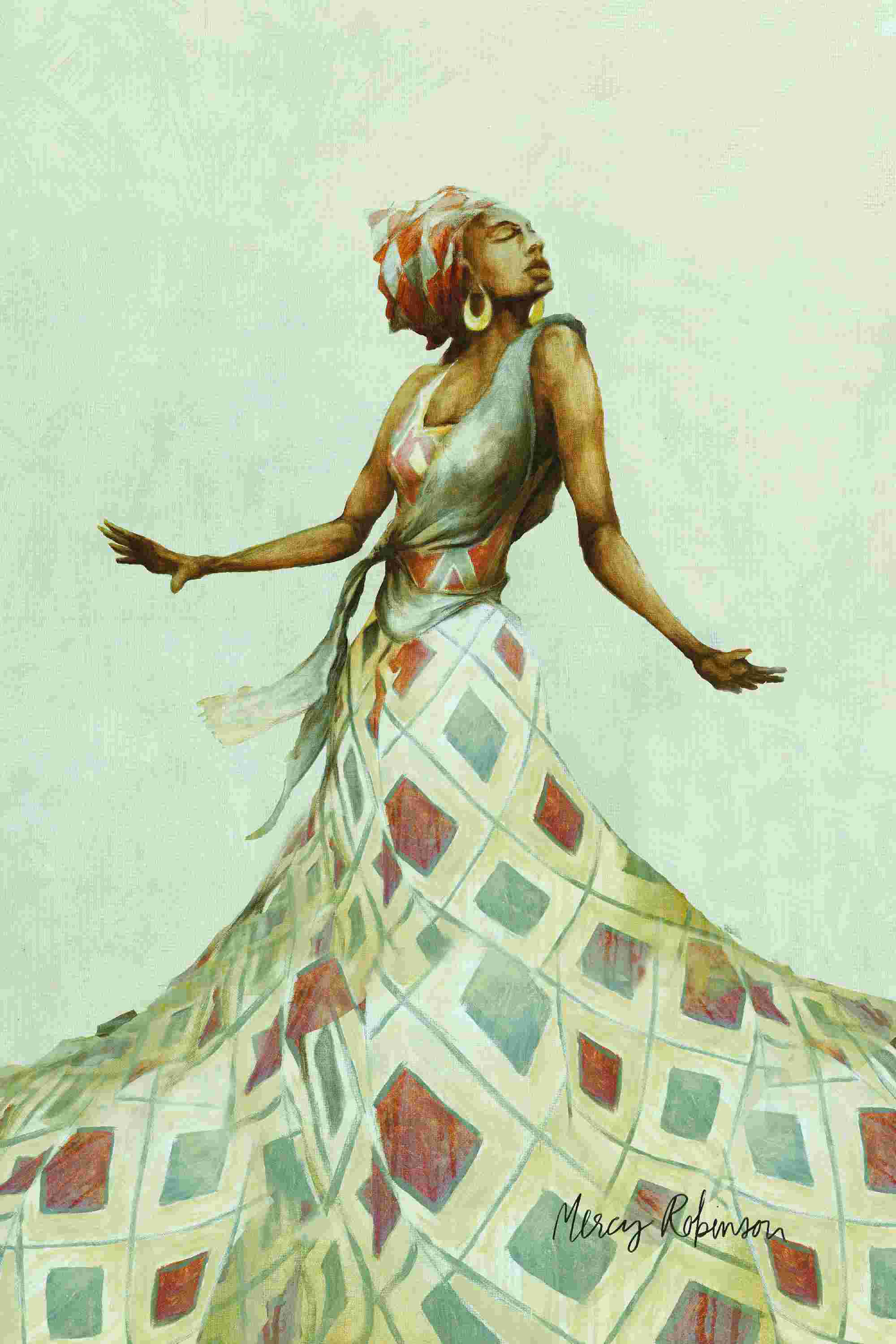 Bungalow Rose Mercy Woman Solo - Wrapped Canvas Painting | Wayfair