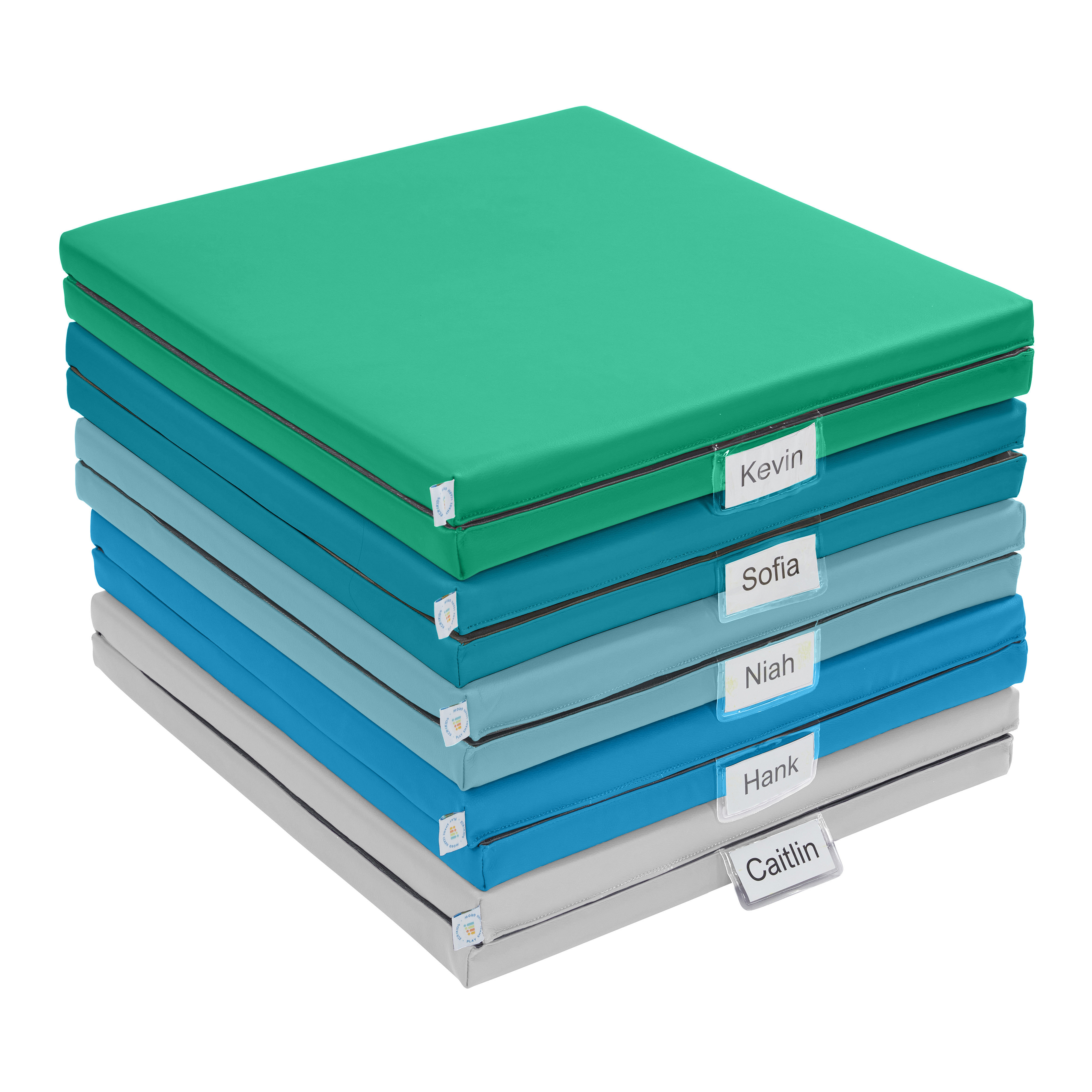ECR4Kids SoftZone Folding Rainbow Rest Mats, Classroom Furniture, 5 ...