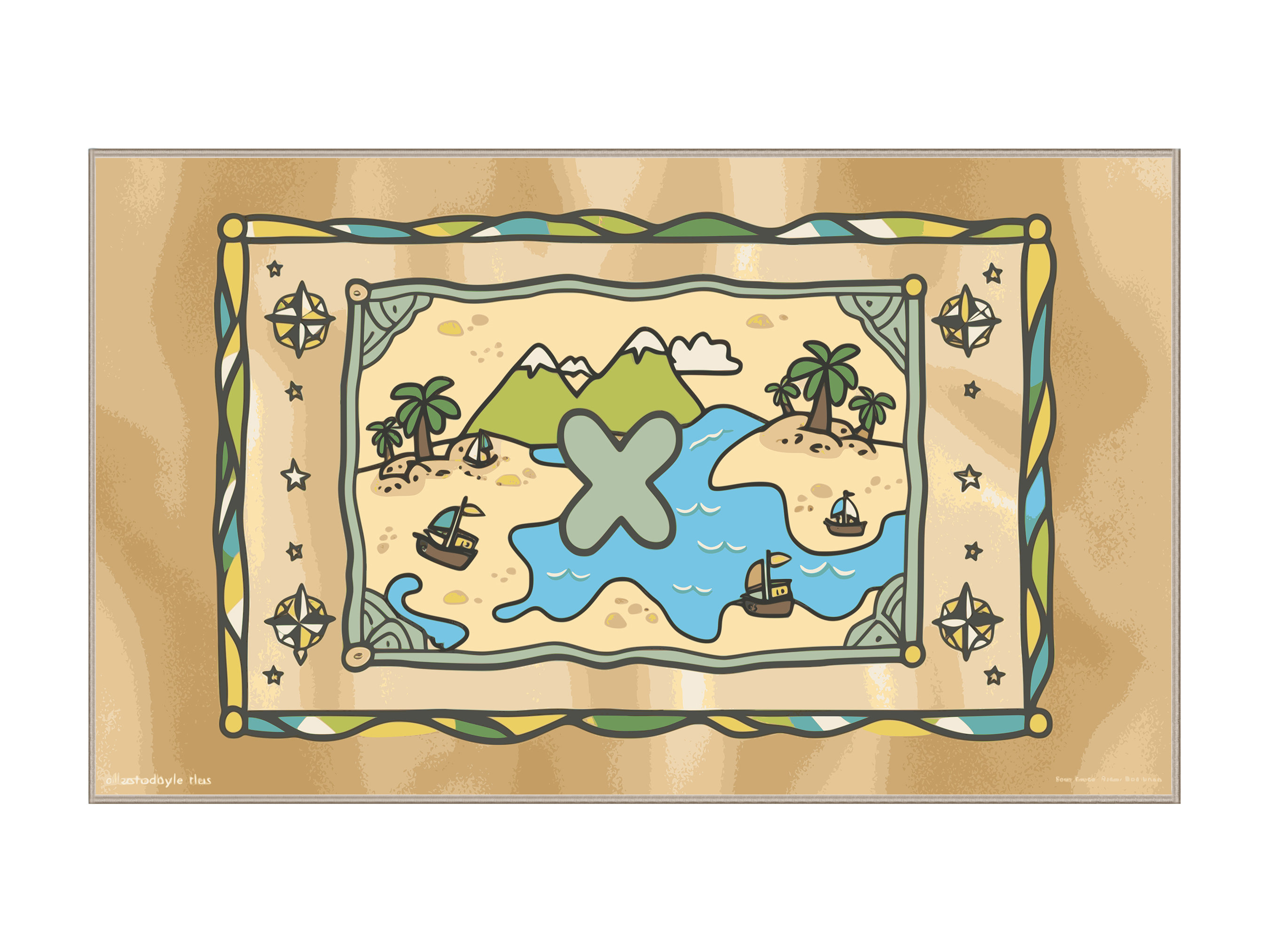 Sunside Sails Pirates Ocean Kids Rug | Wayfair