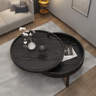 Mercer41 Modern Round Coffee Table With Rotating Top, Storage Space And ...
