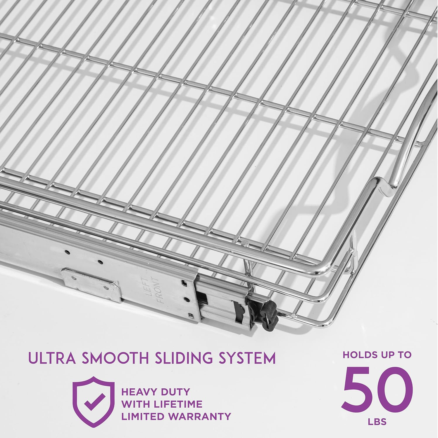 Hold N Storage Sliding Rails - Pair Of Heavy Duty Drawer Rails With ...