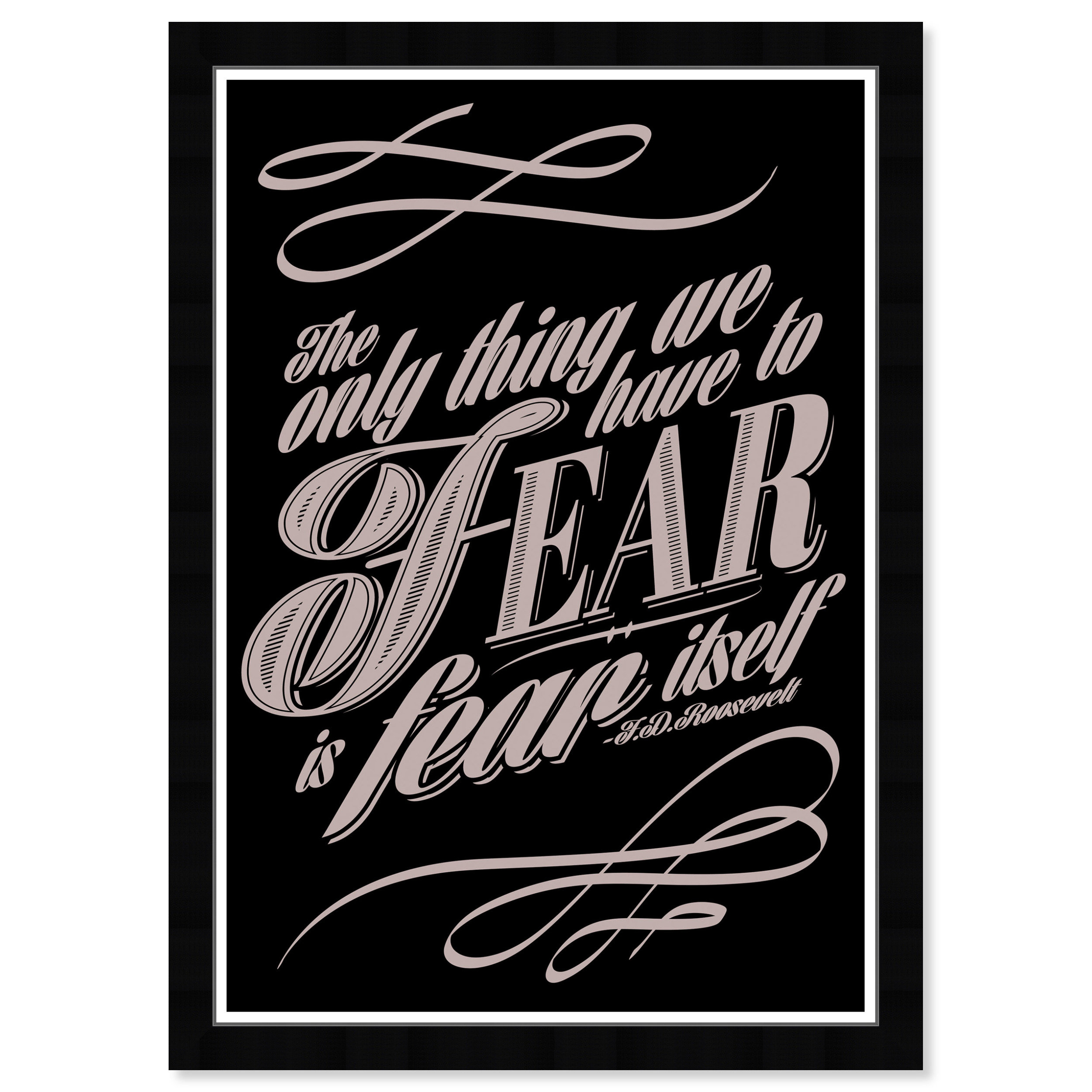 Hatcher & Ethan Typography And Quotes 'The Fear' Motivational Quotes ...