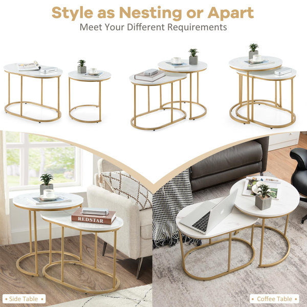 Mercer41 Kyona Frame Nesting Tables & Reviews | Wayfair