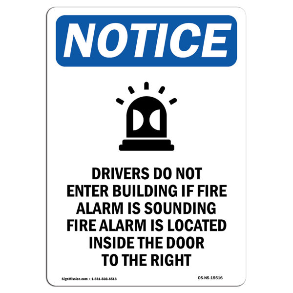 SignMission Drivers Do Not Enter Building Sign | Wayfair