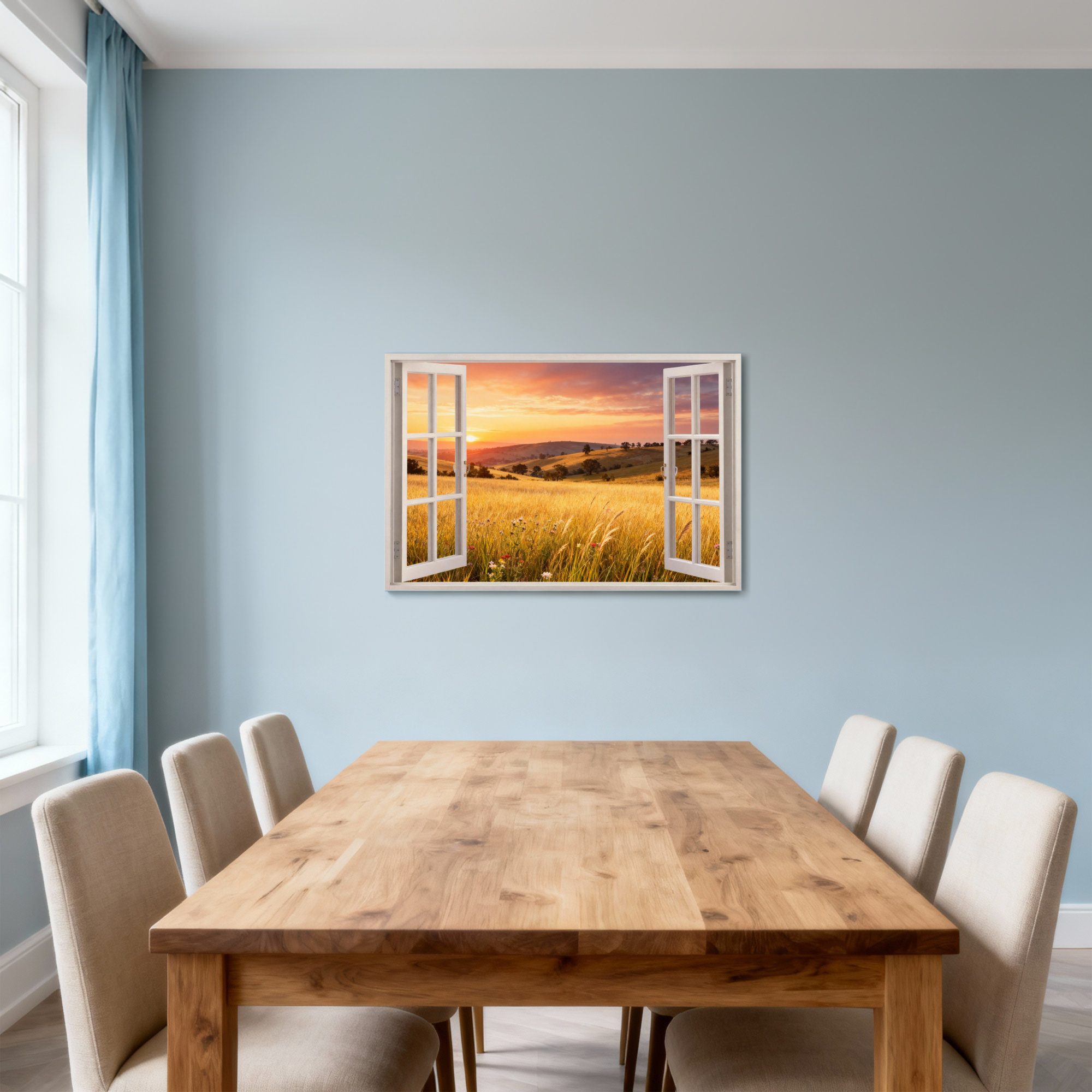 Bay Isle Home™ Landscape & Nature Sunset Field Window View Landscape ...
