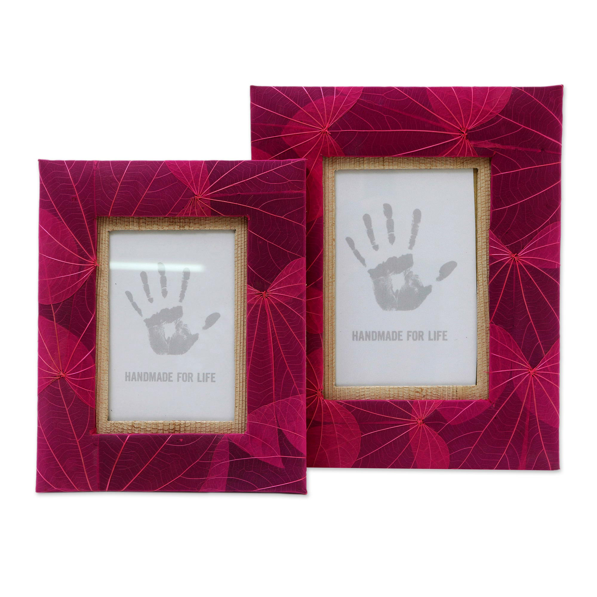 Red Barrel Studio® Wood Digital Picture Frame - Set of 2 | Wayfair