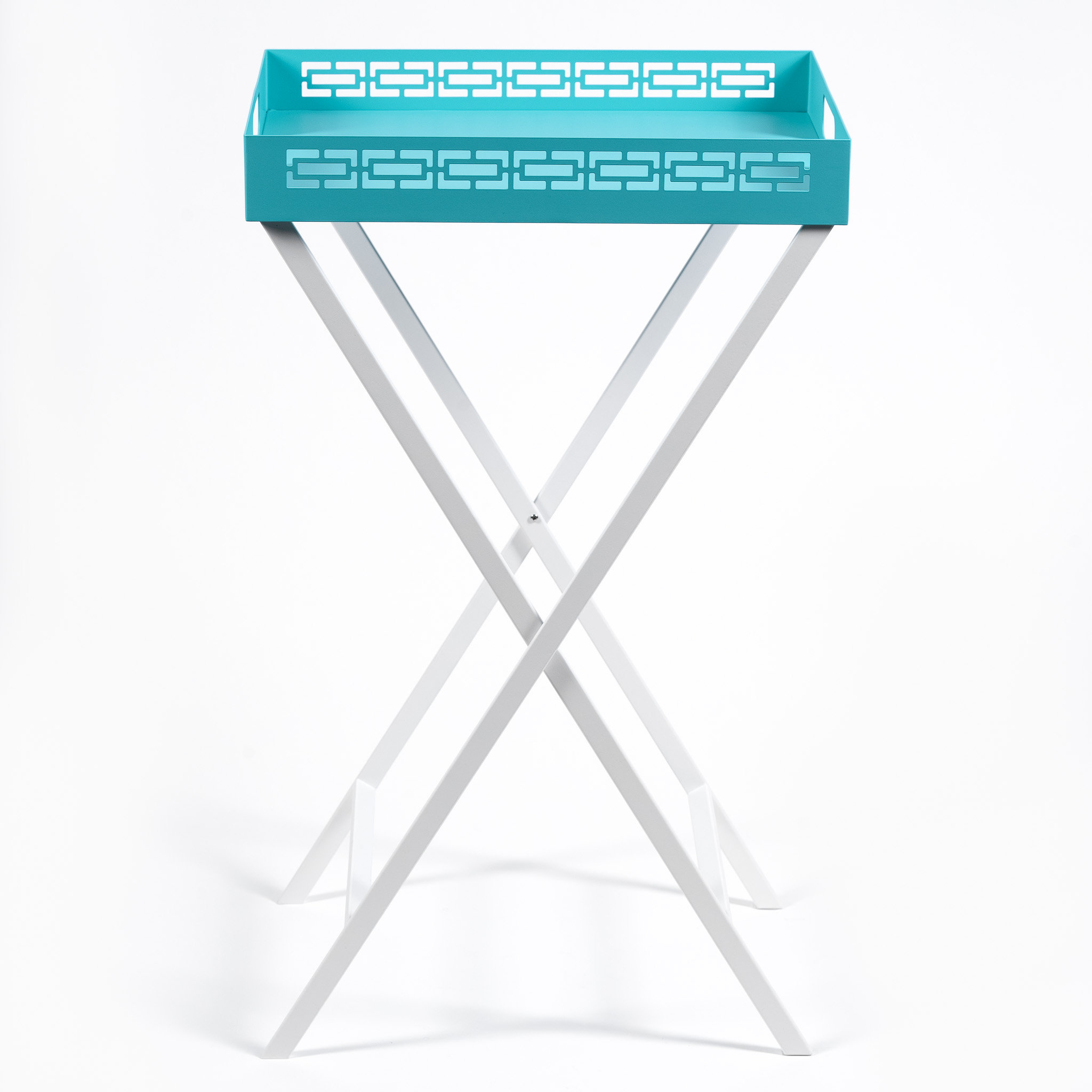 Wrought Studio™ Crus Breeze Block Butler Table | Wayfair
