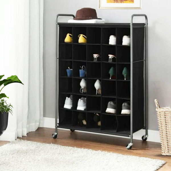 Rebrilliant 30 Pair Shoe Rack | Wayfair
