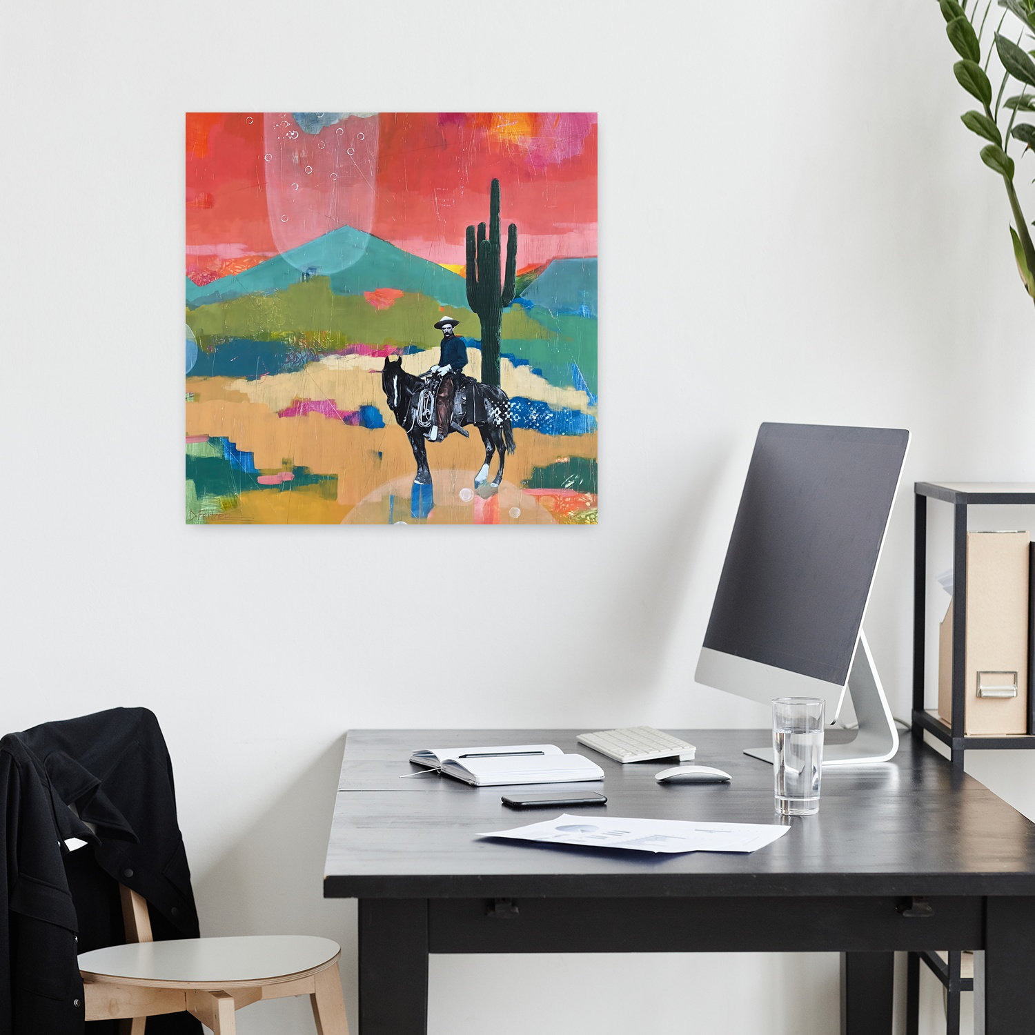 Latitude Run® I Used To Be A Cowboy Abstract Contemporary Succulent ...