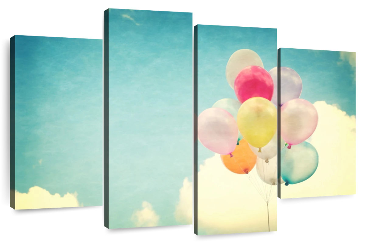 Hokku Designs Retro Balloons | Wayfair