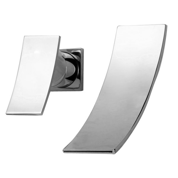 sumerain Bathroom Vanity Faucet, Left Hand Lavatory Faucet, Wall Sink ...