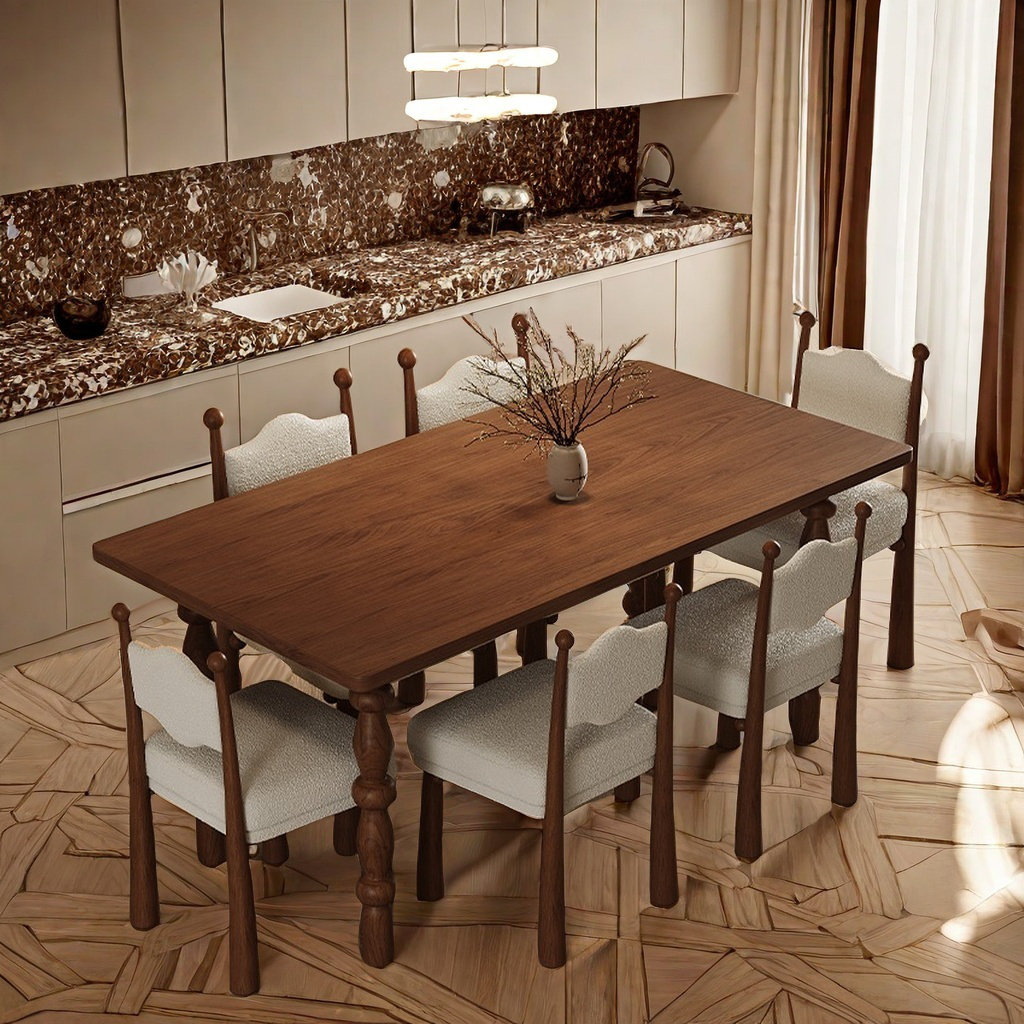 HomeLuxea Solid ash wood retro dining tables stes | Wayfair