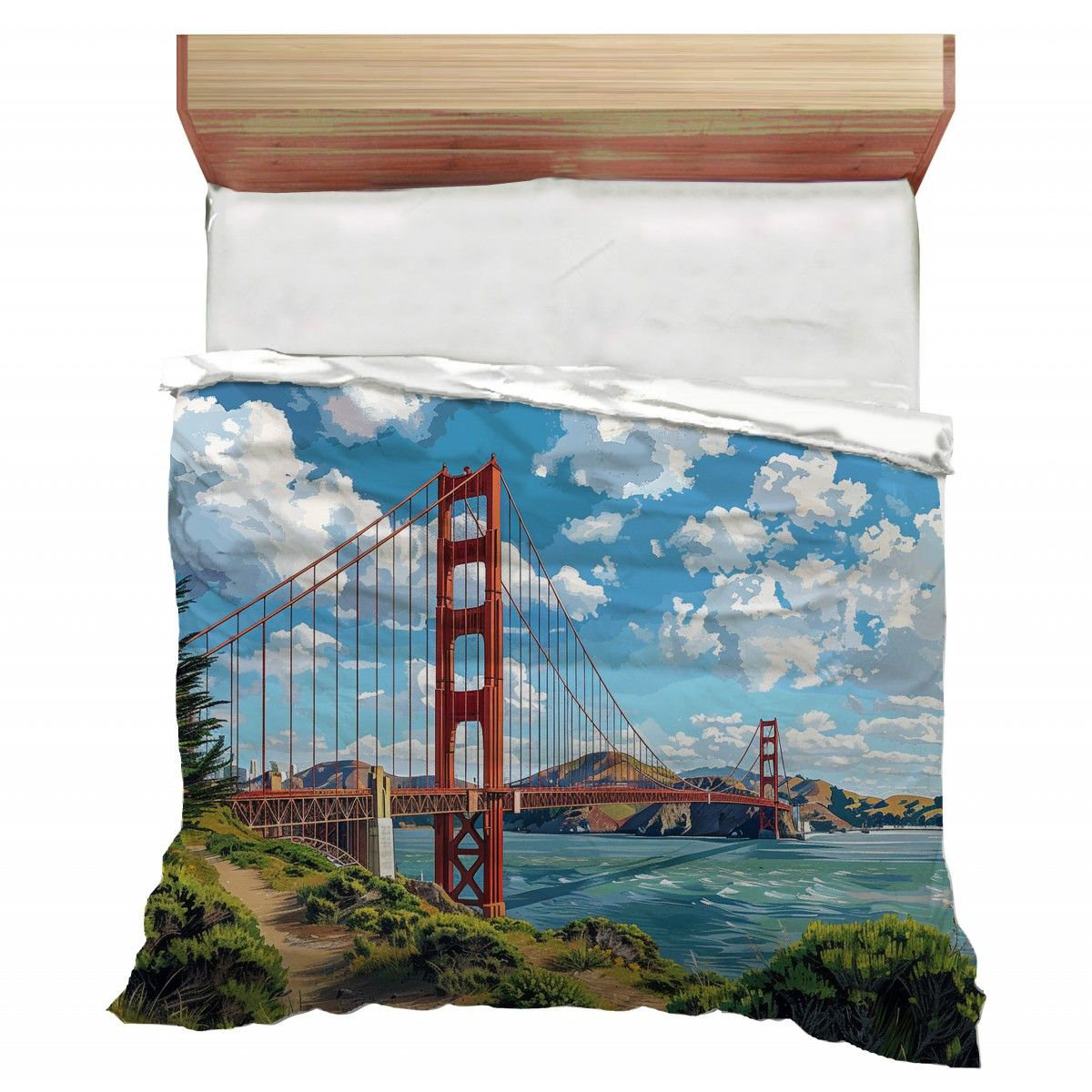 VisionDecor Bridge Bedding Architecture Duvet Cover Suspension design ...
