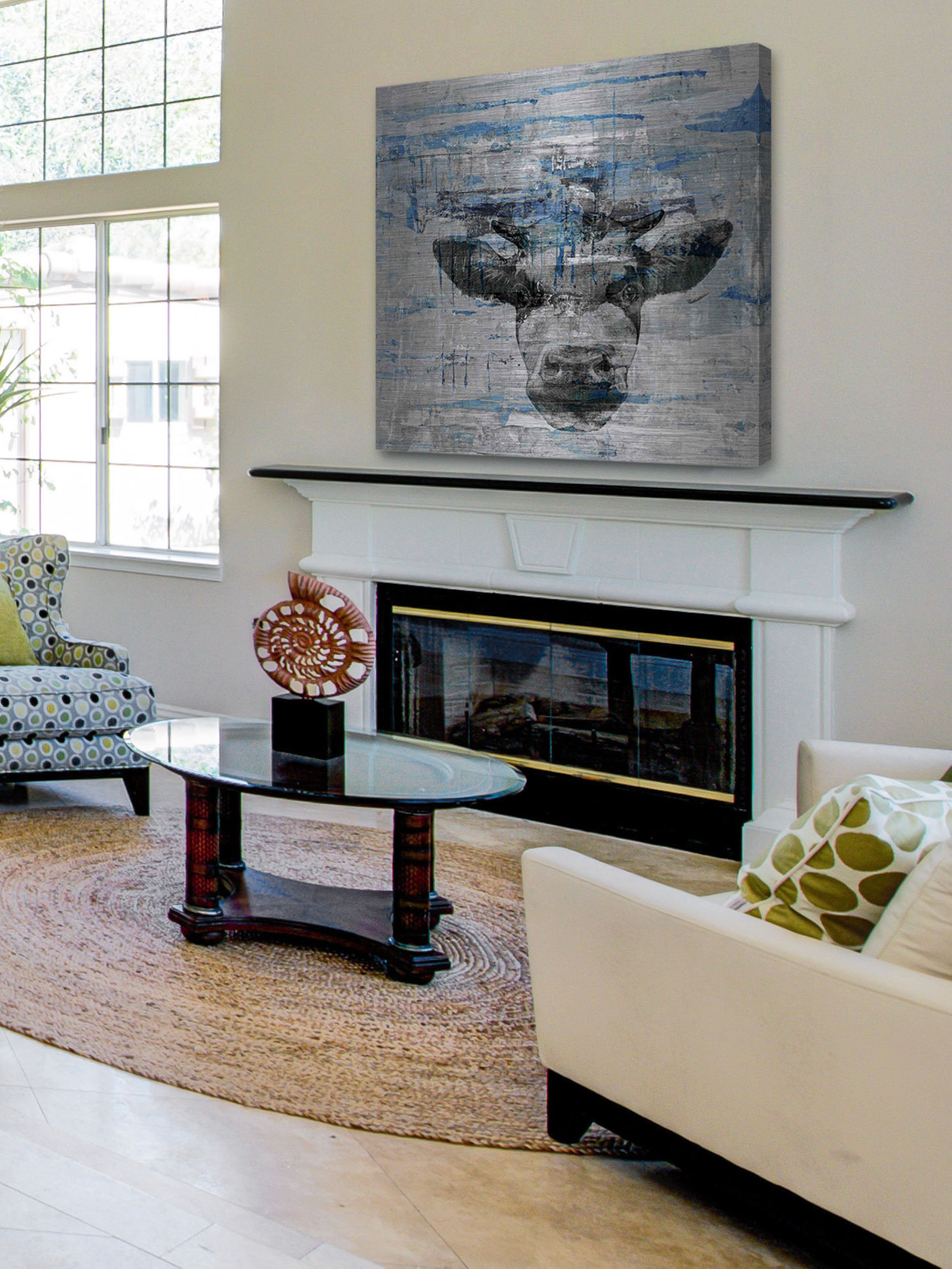 Gracie Oaks Farmhouse 'Lingering Stare' - Print on Metal | Wayfair