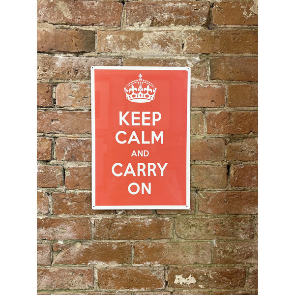 Happy Larry Worden Keep Calm and Carry On Signs and Plaques | Wayfair.co.uk