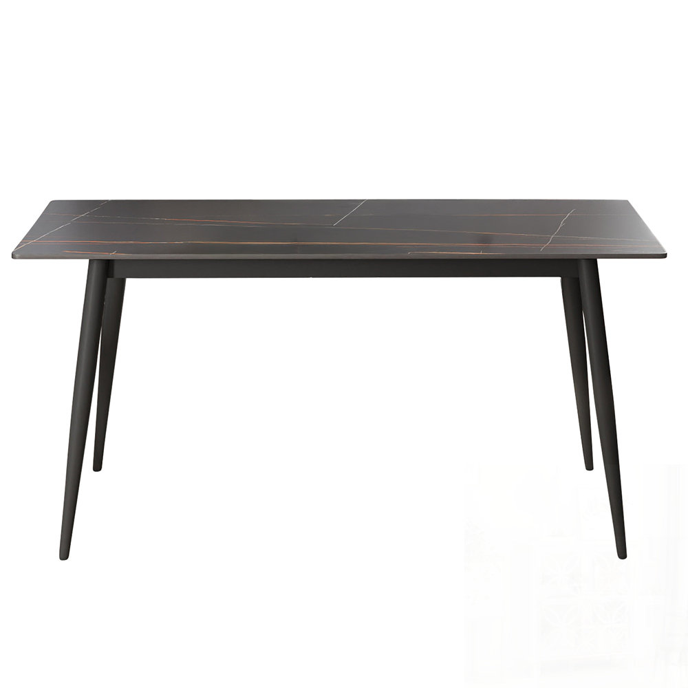 Ivy Bronx Modern Artificial Stone Pandora Dining Table with Curved Edge ...