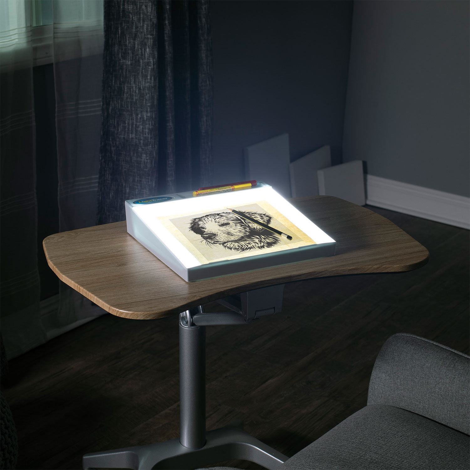 Artograph Lighttracer Led Lightbox, 12" X 10" Drawing Board With ...