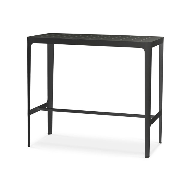 Cane Line Cut Rectangular Metal Outdoor Bar Table | Wayfair