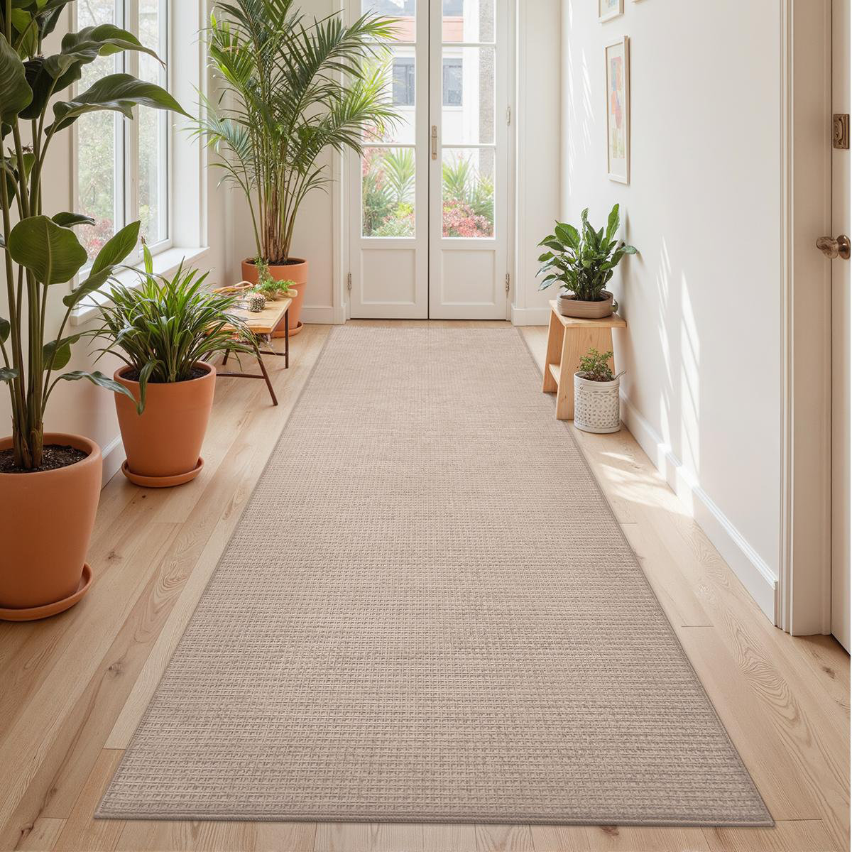 Ebern Designs Machine Washable Chenille Area Rug With Non-Slip Backing ...