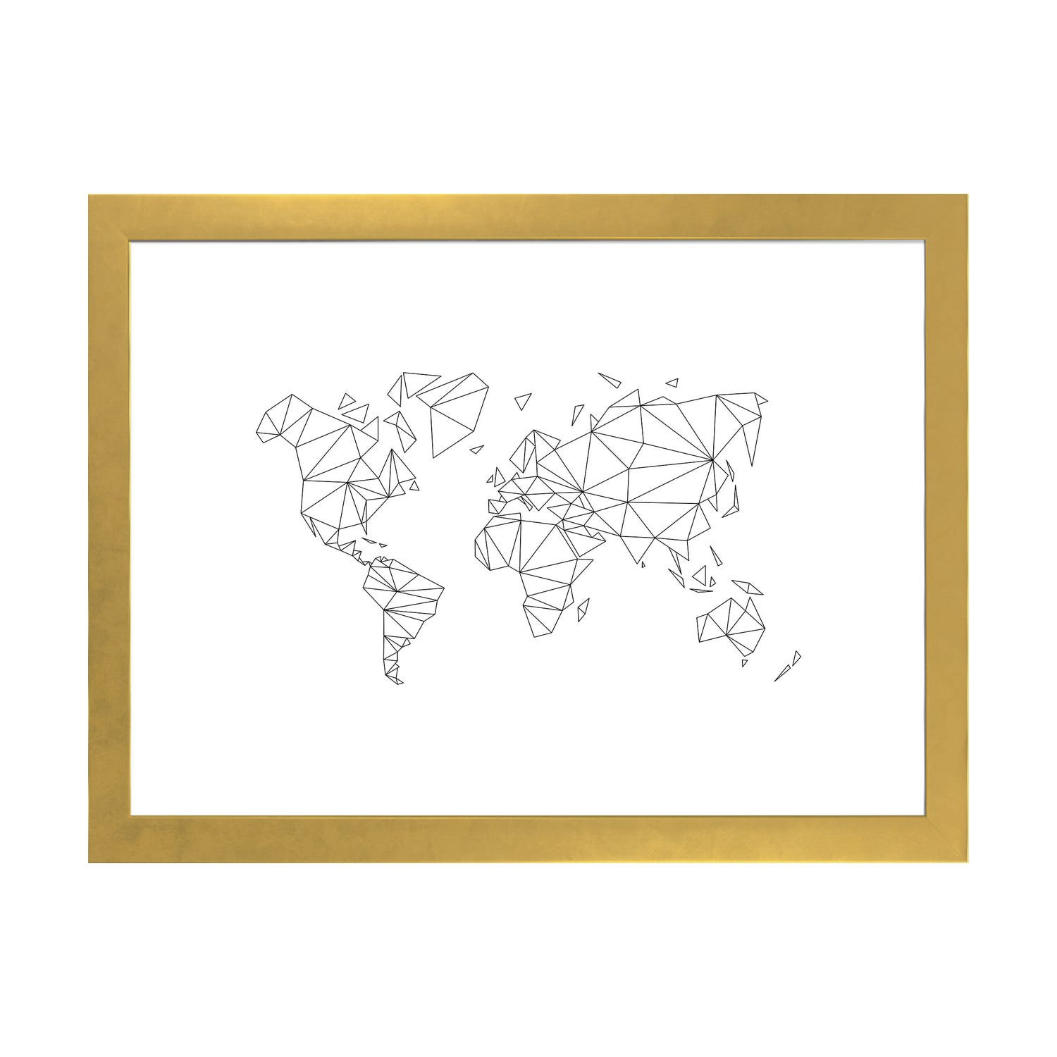 East Urban Home Geometric World Map - Wayfair Canada