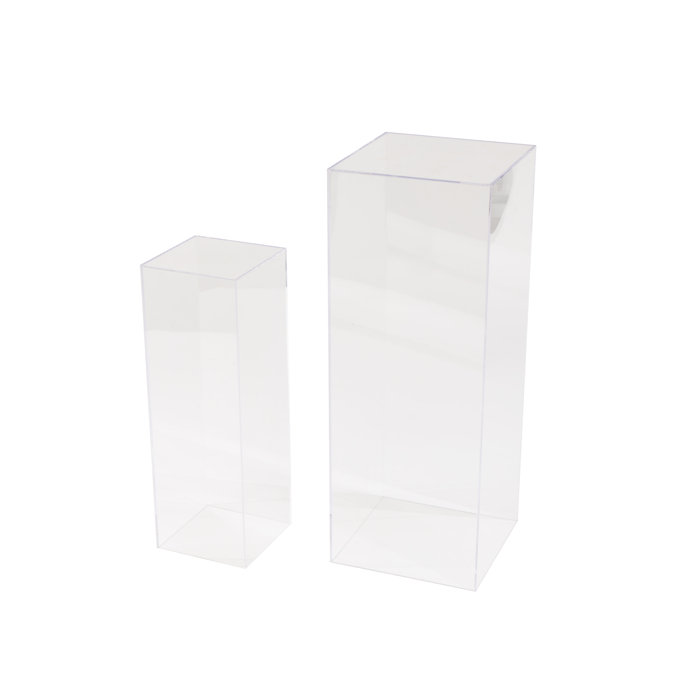 Latitude Run® Acrylic Plastic Minimalistic Pedestal Table With Various ...