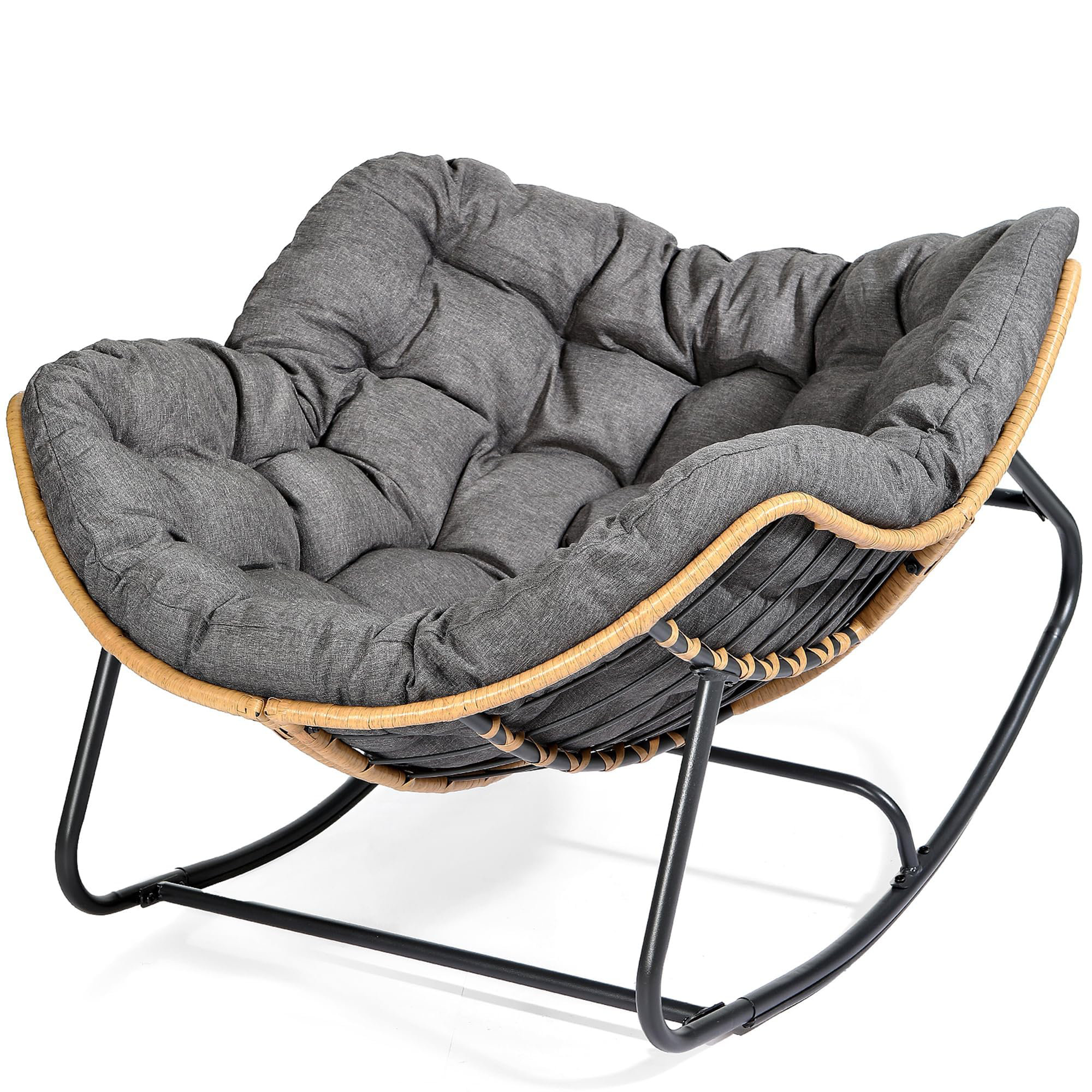 Bungalow Rose Outdoor Flesner Rocker Chair with Cushions & Reviews ...