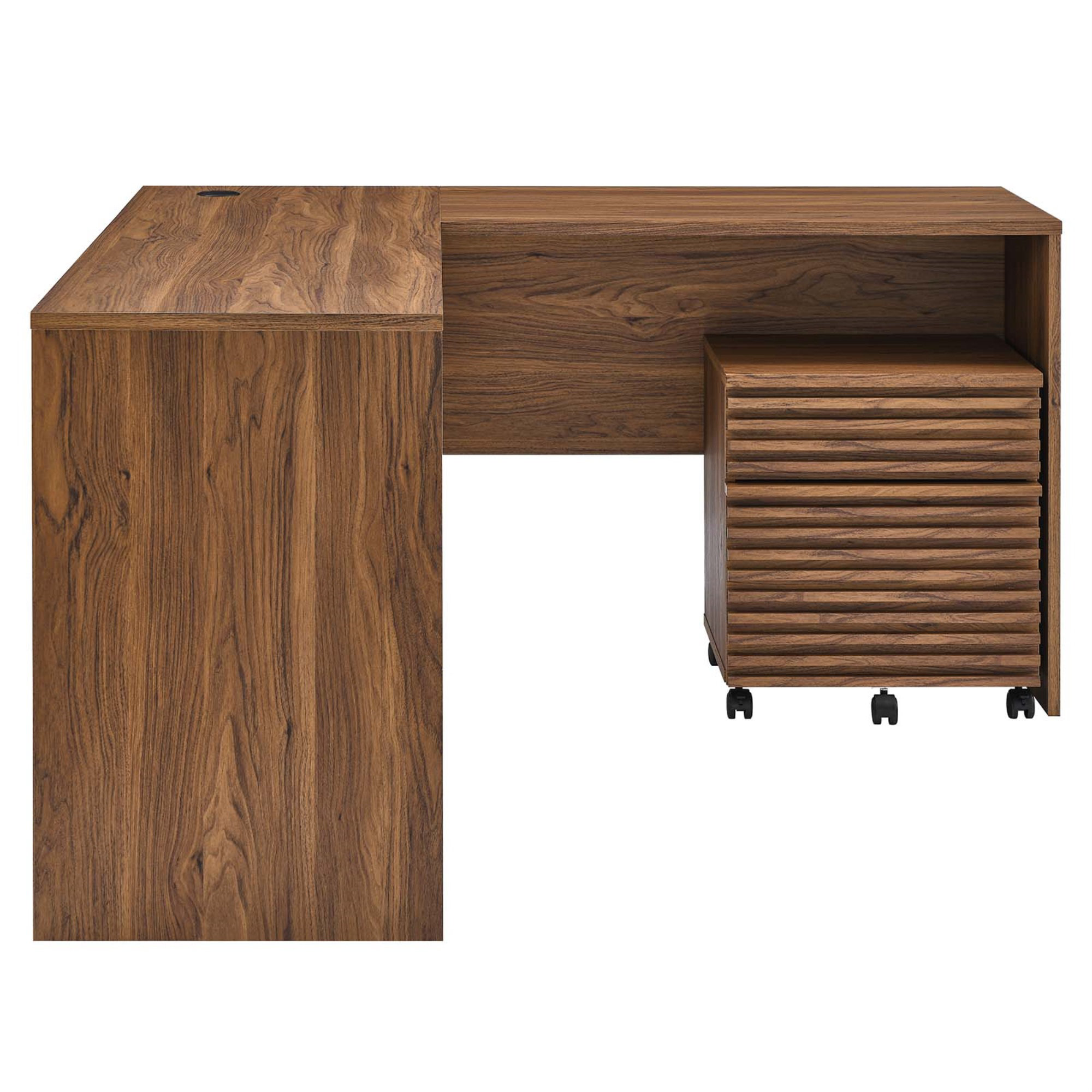 Modway Render Wood Desk and File Cabinet Set - Wayfair Canada
