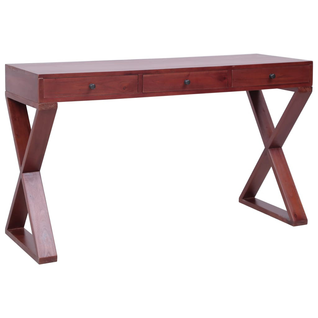 vidaXL Computer Desk Study Writing Desk Home Office Table Solid Wood ...