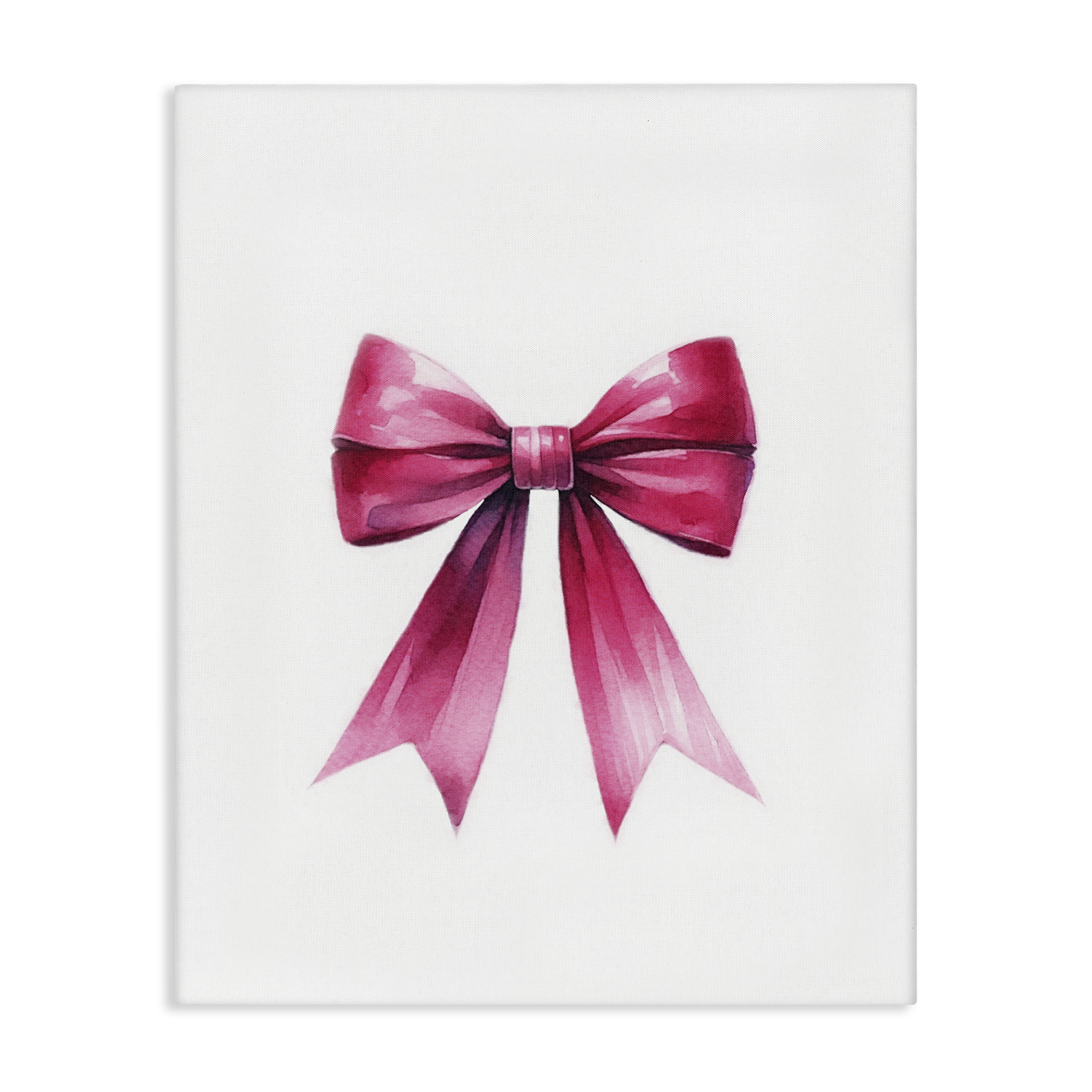 Rosdorf Park Dark Magenta Ribbon Canvas Wall Art by Amanda Greenwood ...
