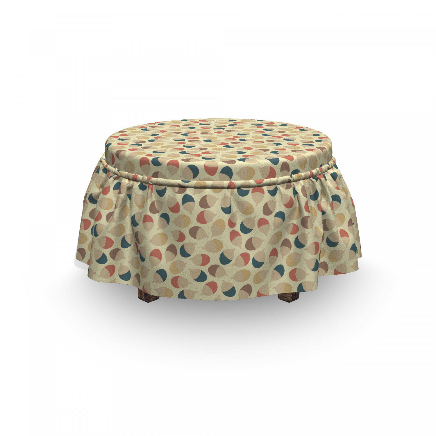 East Urban Home Oak Seed Ottoman Slipcover | Wayfair