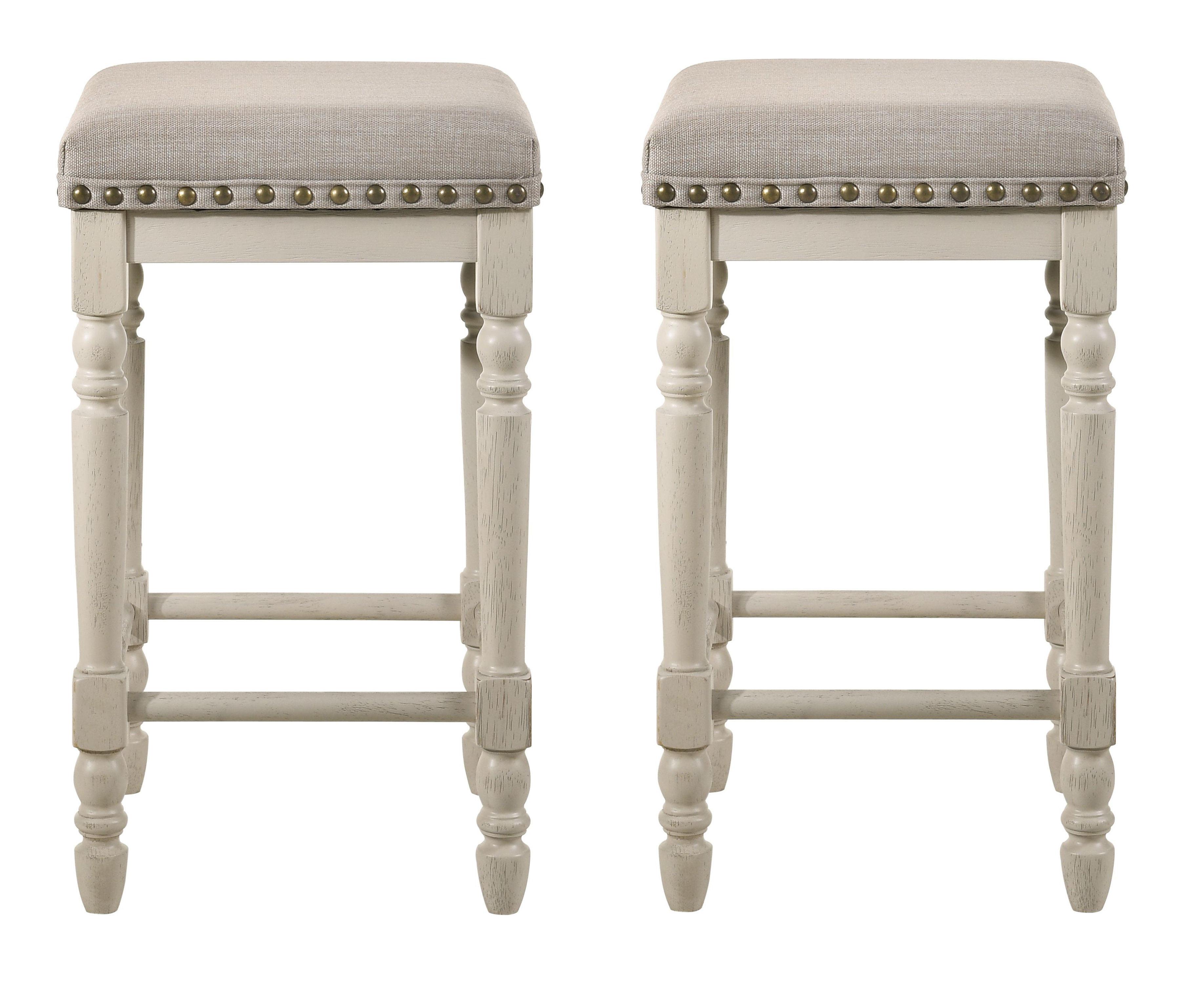 Rosalind Wheeler Backless Sqaure Counter Stool Set Of 2 | Wayfair
