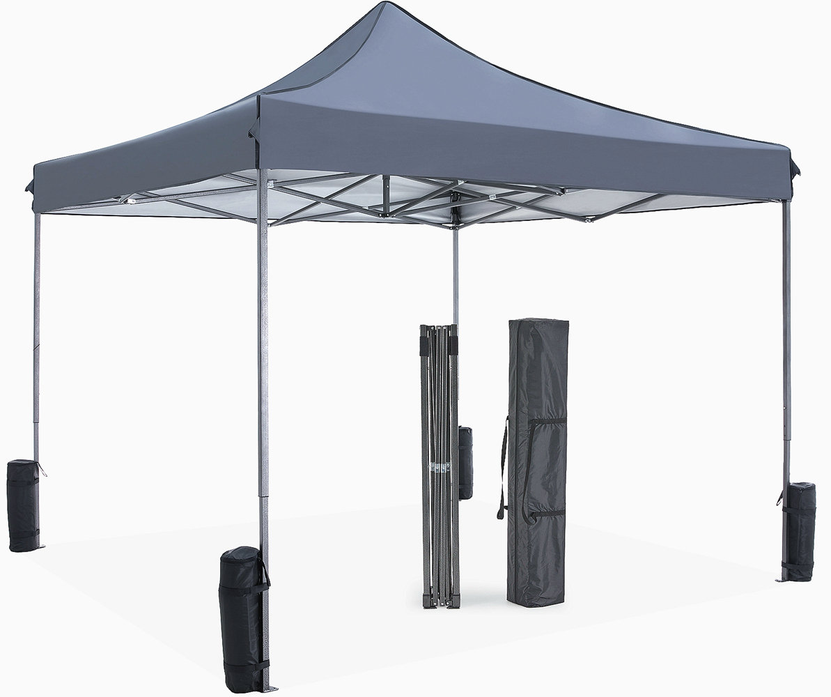 junzc 10 X 10Ft Pop Up Canopy Tent Easy Setup Outdoor Shade Instant ...