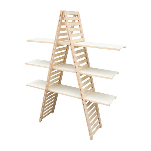 Rebrilliant Leisha 45.6'' W Solid + Manufactured Wood Shelving Unit ...