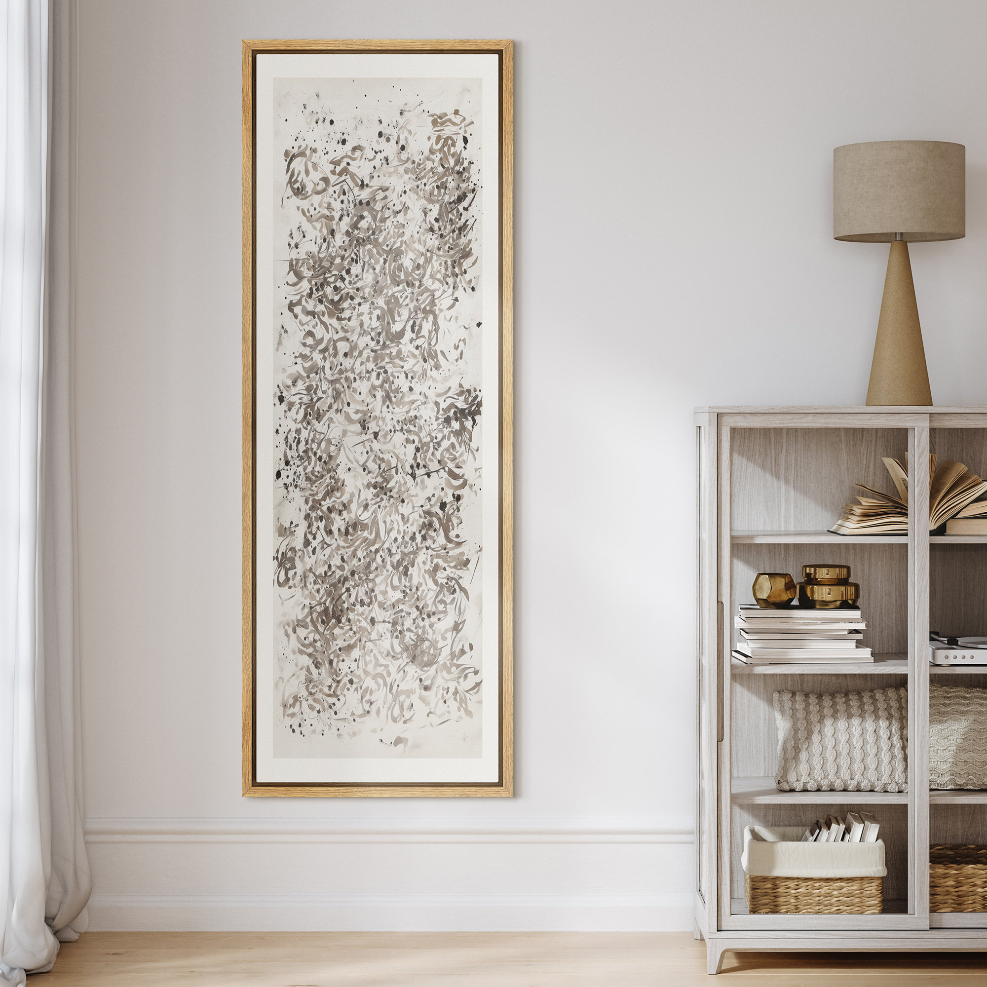 Latitude Run® Vintage Botanical Linework with Dense Foliage - Large ...