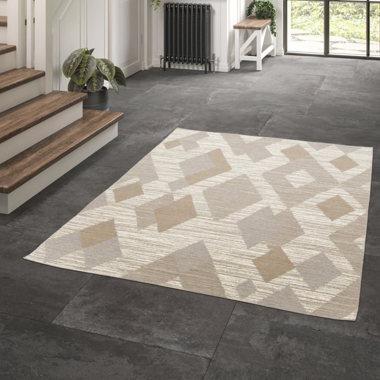 George Oliver Webrook Grey/Beige Area Rug | Wayfair.co.uk