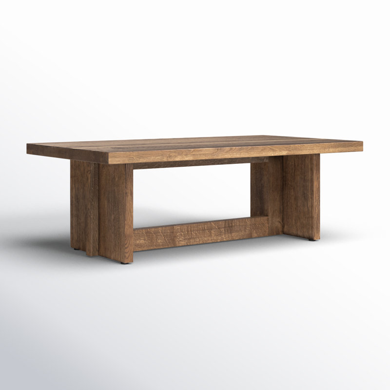 Birch Lane™ Stilo Solid Wood Trestle Coffee Table & Reviews | Wayfair