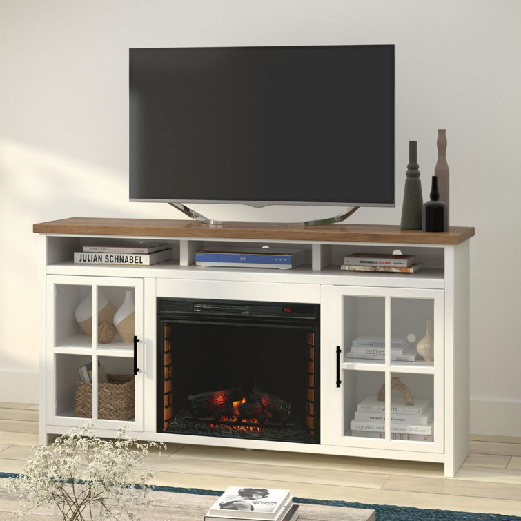Laurel Foundry Modern Farmhouse Brixham 74 inch Fireplace TV Stand ...