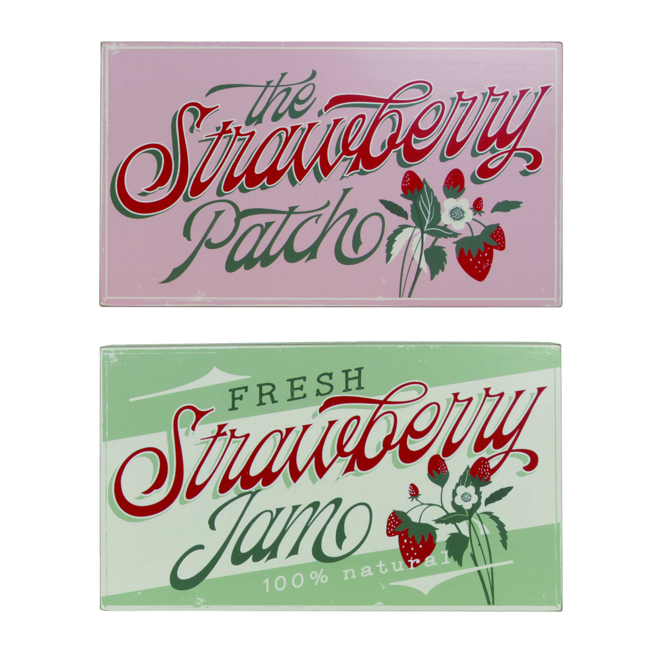 August Grove® MDF Strawberry Farm Wall Decor Set of 2 Spring Home ...