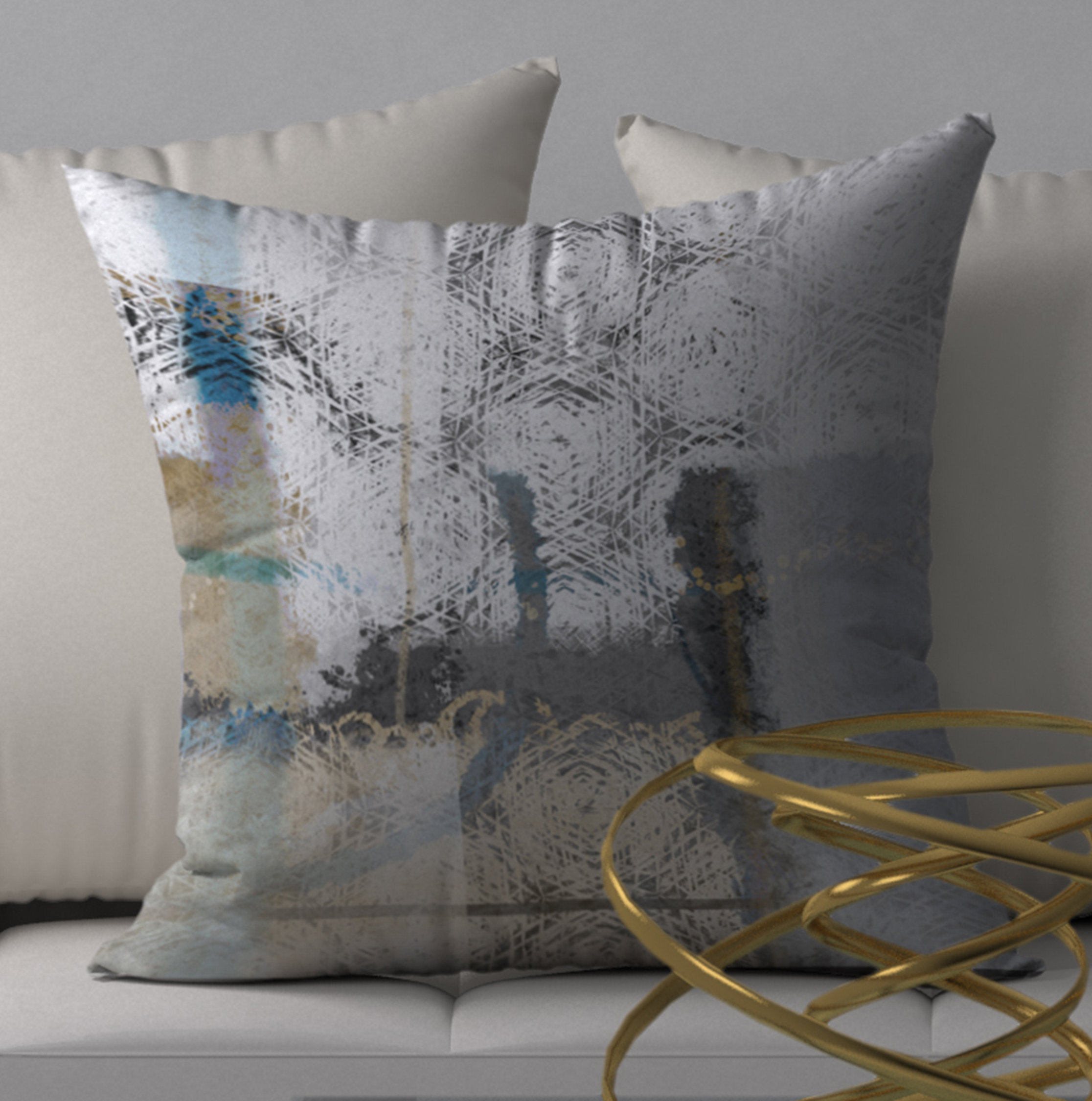 LeRoi Products Abstract Reversible Throw Pillow | Wayfair