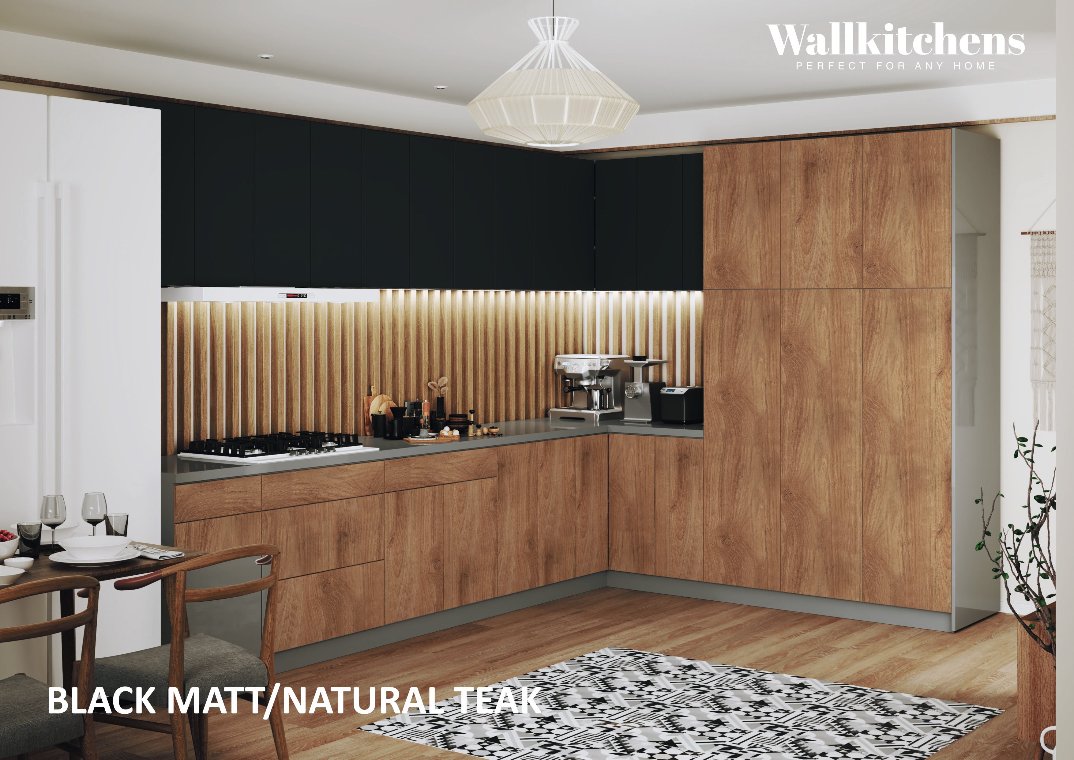 WALLKITCHENS FK-TIMELESS 96" H x 144" W x 102" D Medium Density ...