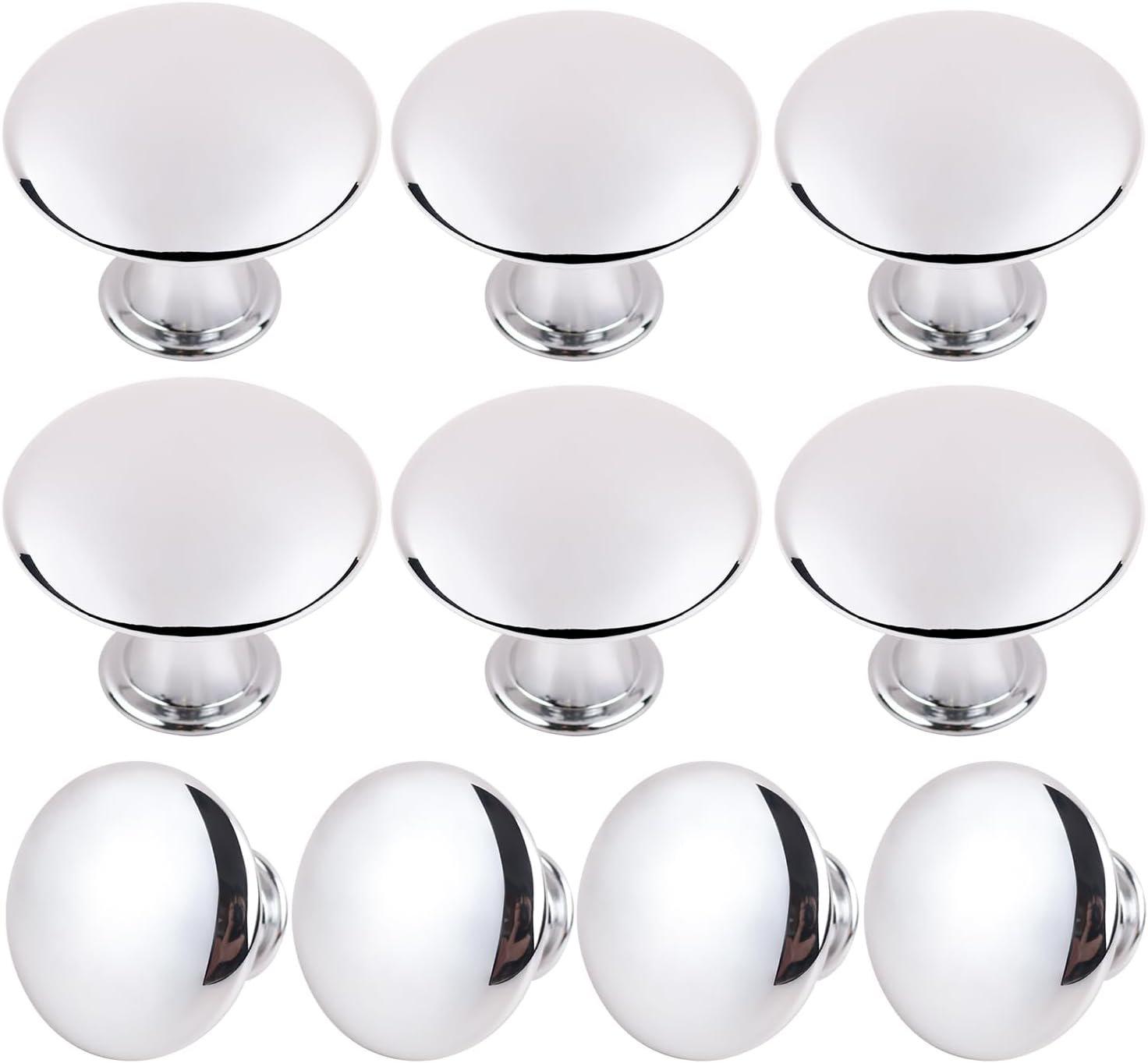 cangbaoge 10 Pack Cabinet Knobs - Round Hollow Aluminum Alloy Drawer ...