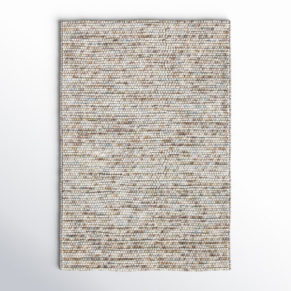 Elle Ivory/Brown/Blue Rug & Reviews | Birch Lane