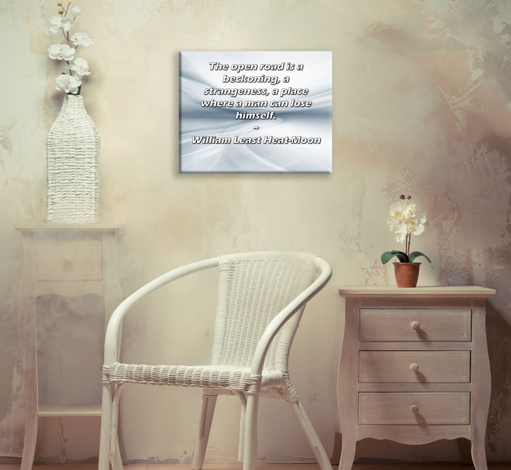 Trinx ArtsyQuotes Gallery Wrapped Canvas By William Least Heat-Moon ...