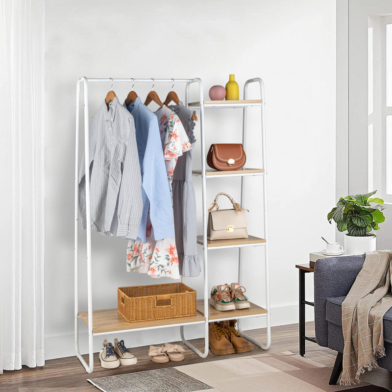 Rebrilliant Maikki 39.3701'' Clothes Rack & Reviews | Wayfair