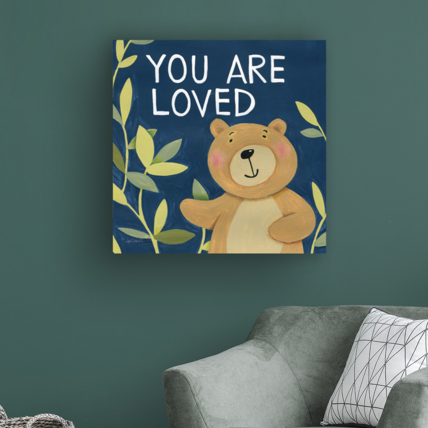 Redwood Rover You Are Loved by Anne Tavoletti - Wrapped Canvas Textual ...