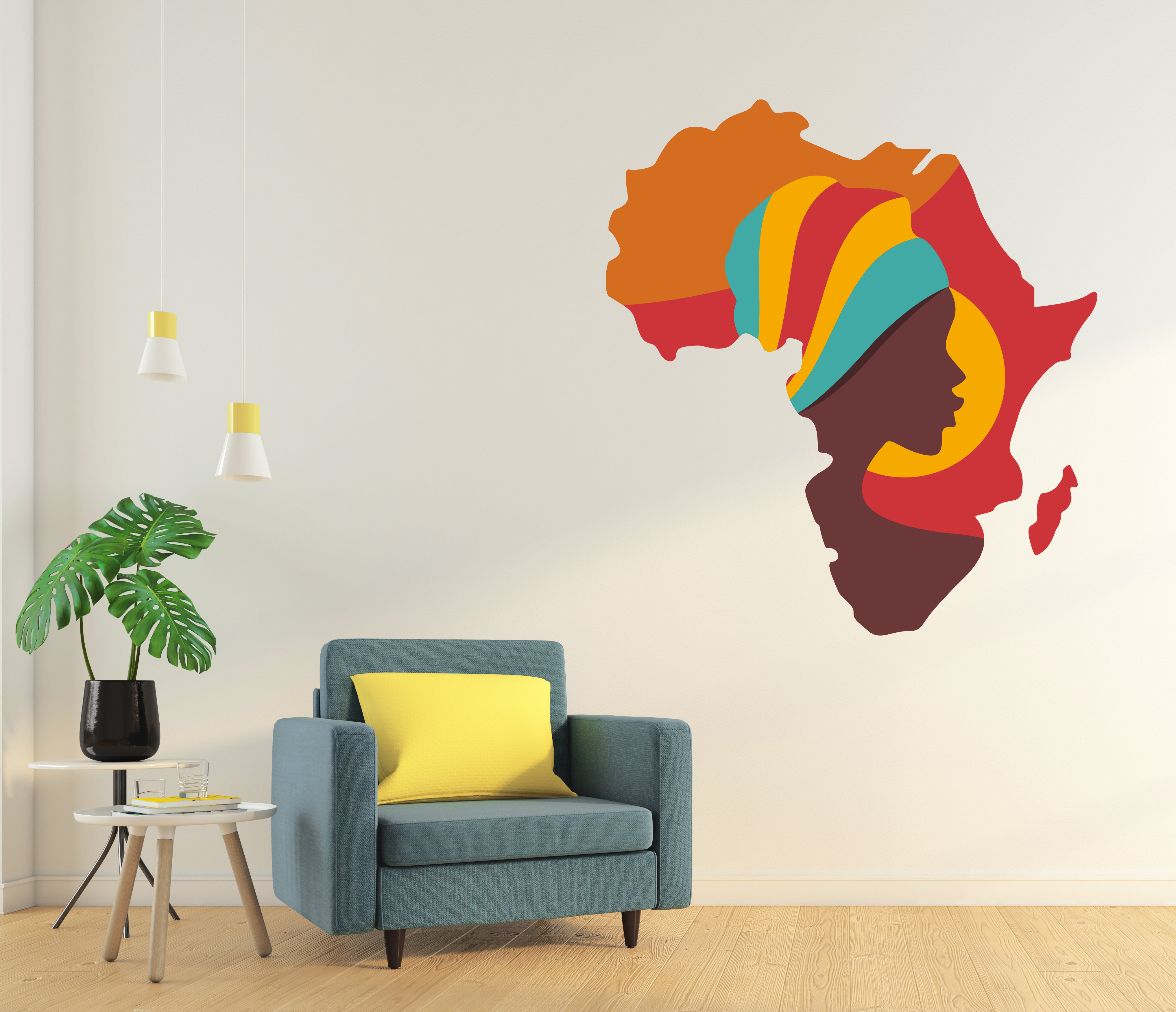Trinx Afro Queen Afro Black Wall Decals Melanin Afro Beauty Woman ...
